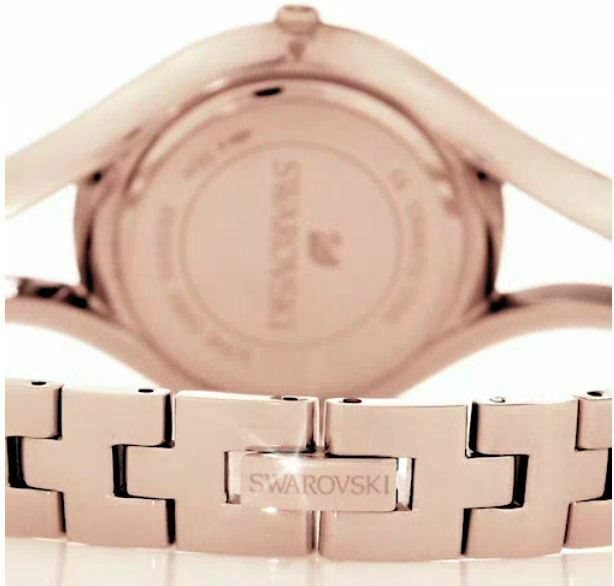 5377576 שעון יד צמיד של סברובסקי לנשים | דגם רוז גולד משובץ אבנים ...