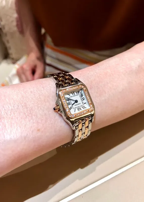 W3PN0006 שעון יוקרה של קרטייה מסדרת פנתר מידה סמול נמכר מתצוגה | דגם ...